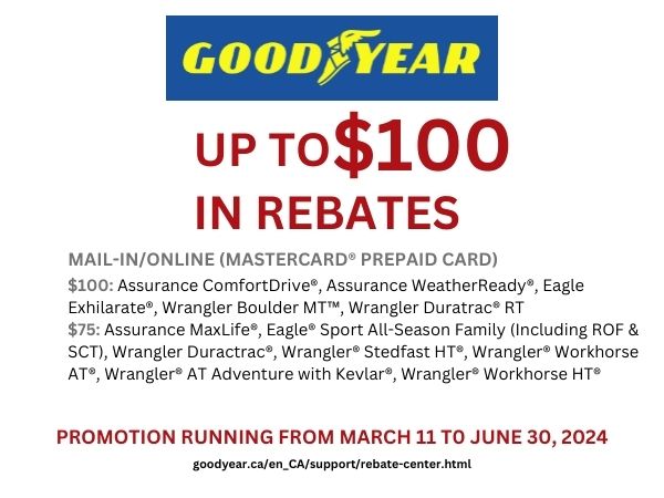 Goodyear Spring 2024 Rebate - Prospect Lake Auto Care
